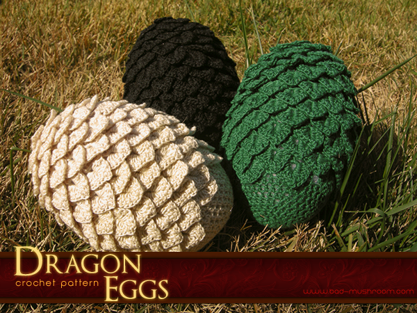 Free crochet dragon egg pattern | Bad Mushroom
