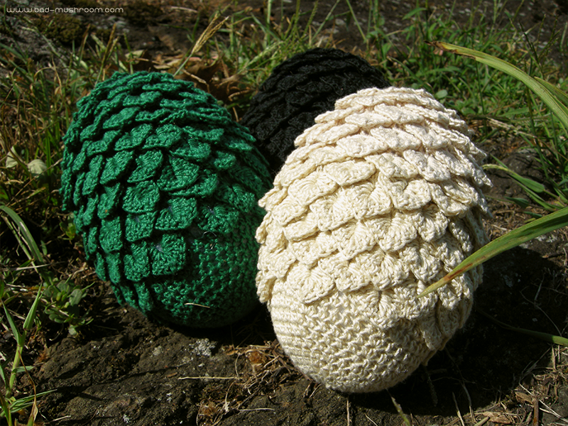 Free crochet dragon egg pattern | Bad Mushroom